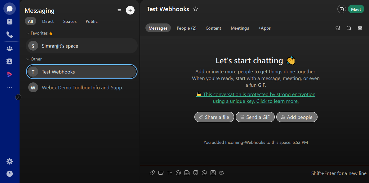 How to use Incoming Webhooks with Cisco Webex – Learn UC Collaboration