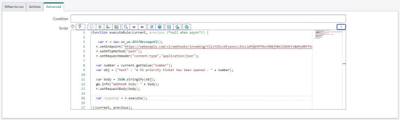 How to integrate ServiceNow with Cisco Webex using Webhooks – Learn UC Collaboration